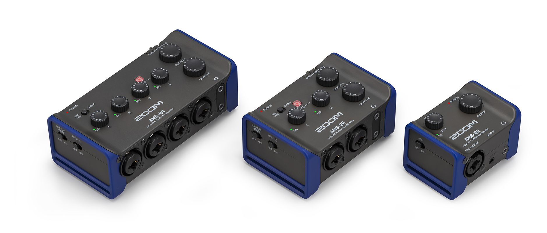 Zoom AMS Series, 3 nuevas interfaces de audio para grabación en estudio y en movimiento | Hispasonic